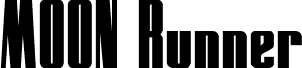 MOON Runner Squat Regular font | Fonts2u.com