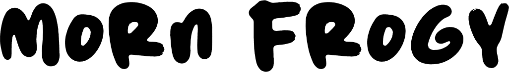 MORN FROGY font | Fonts2u.com