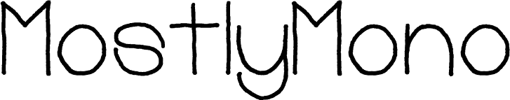 Mostly Mono font | Fonts2u.com