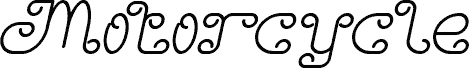 motorcycle font
