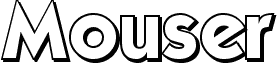Mouser 3D font