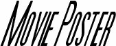 Movie Poster Condensed Bold font