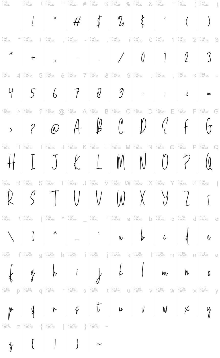 Mojang Script font