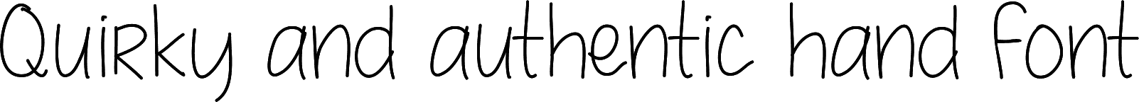 MRF quirky and authentic hand font demo font