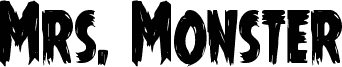 Mrs. Monster Rotated font | Fonts2u.com