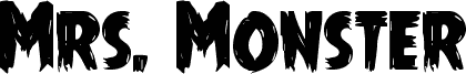 Mrs. Monster Rotated font | Fonts2u.com