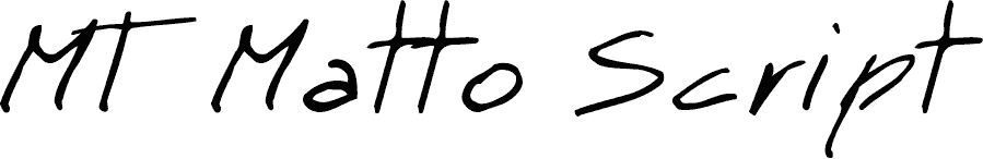 MT Matto Script Normal font | Fonts2u.com