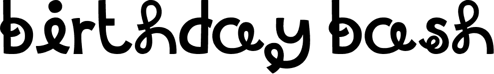 MTF Birthday Bash font | Fonts2u.com