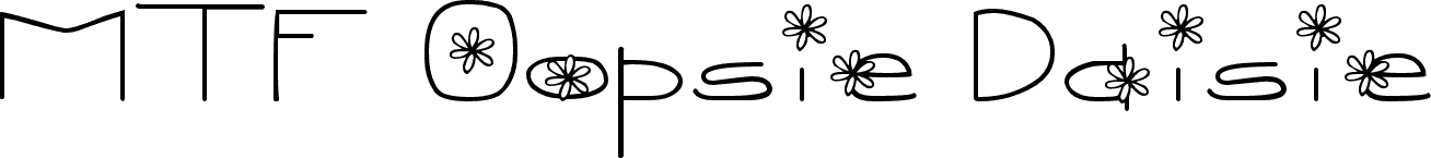 MTF Oopsie Daisie font | Fonts2u.com