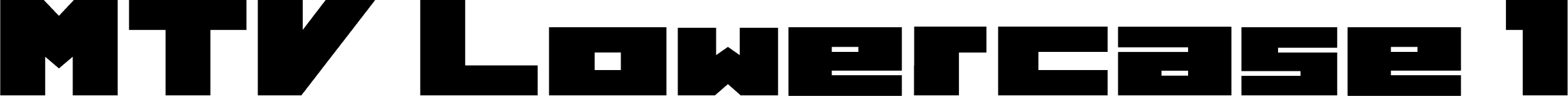 MTV Lowercase 1 font | Fonts2u.com