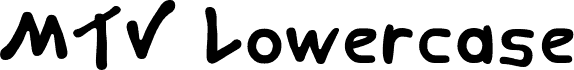MTV Lowercase 1 fuente | Fonts2u.com