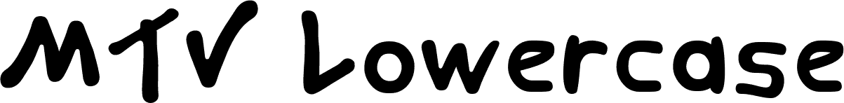 MTV Lowercase 2 font