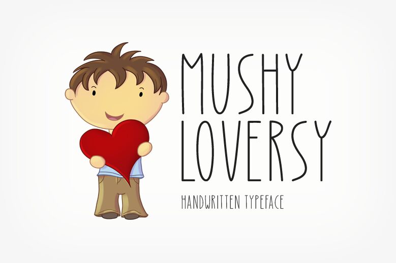 Mushy Loversy font | Fonts2u.com
