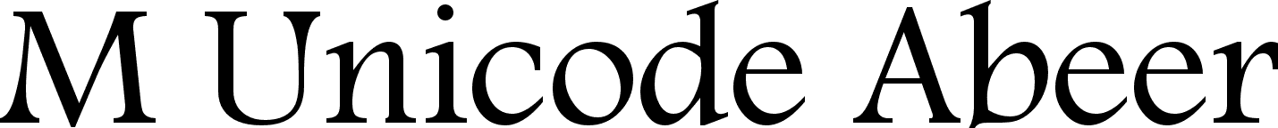 M Unicode Abeer font