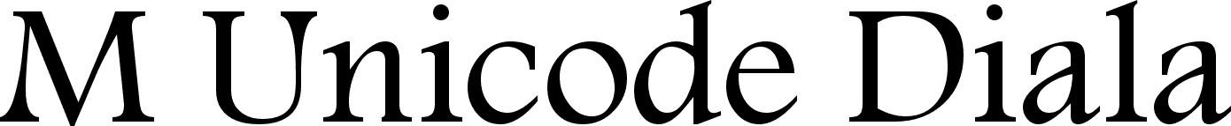 M Unicode Diala font | Fonts2u.com