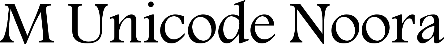 M Unicode Noora font