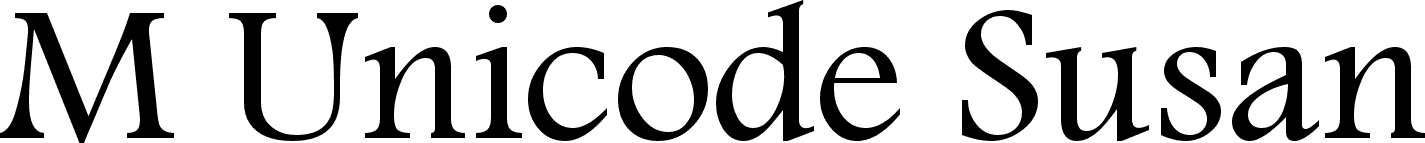 M Unicode Susan font | Fonts2u.com