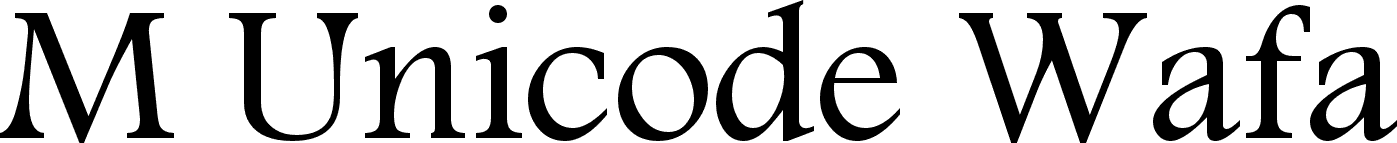 M Unicode Wafa font
