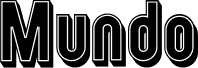 Mundo Hollow Regular font | Fonts2u.com