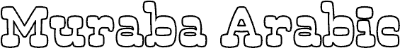 Muraba Arabic DEMO Extrude font | Fonts2u.com