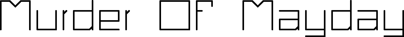 Murder Of Mayday Light Light font | Fonts2u.com