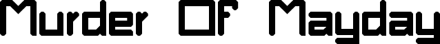 Murder Of Mayday Light Light font | Fonts2u.com