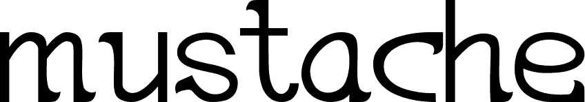 mustache font