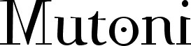 Mutoni Bold font | Fonts2u.com