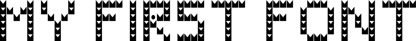 My first font Regular font