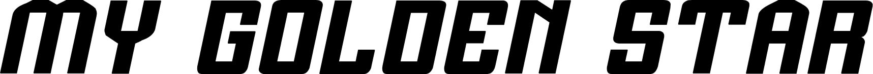 MY GOLDEN STAR Italic font | Fonts2u.com