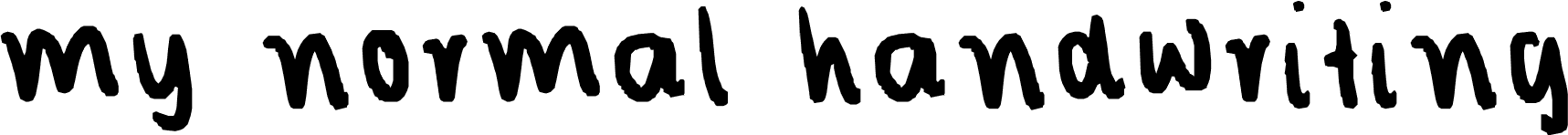 my normal handwriting font | Fonts2u.com