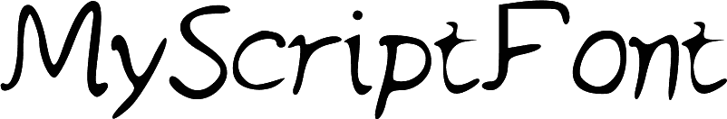 MyScriptFont font | Fonts2u.com