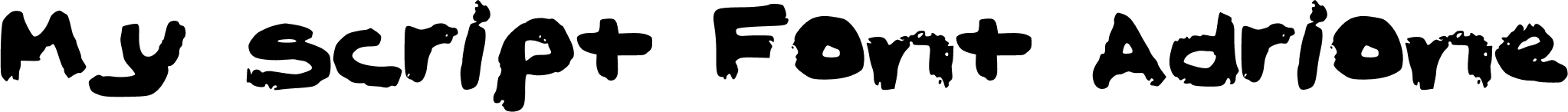 MyScriptFontAdrione font | Fonts2u.com
