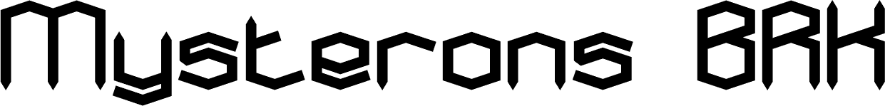 Mysterons BRK font | Fonts2u.com