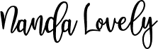 Nanda Lovely font