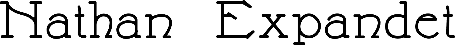 Nathan Expanded Regular font | Fonts2u.com