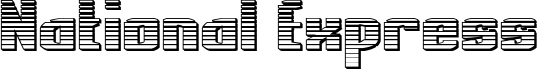 National Express Xtra ExpandIt font | Fonts2u.com