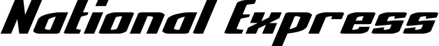 National Express Xtra ExpandIt font | Fonts2u.com