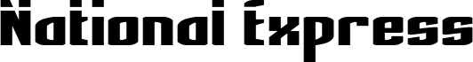 National Express Xtra ExpandIt font | Fonts2u.com
