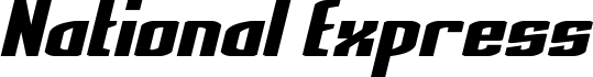 National Express Xtra ExpandIt font | Fonts2u.com