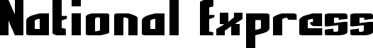 National Express Xtra ExpandIt font | Fonts2u.com