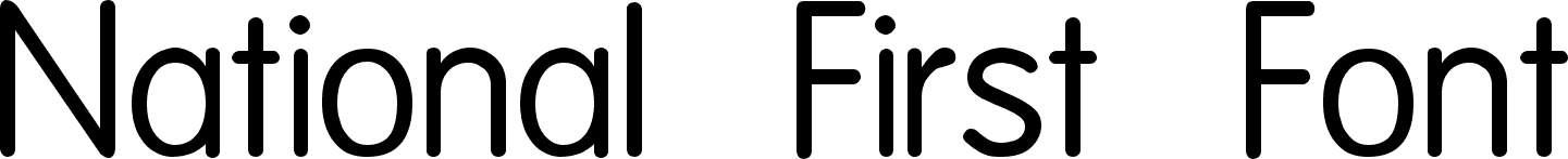National First Font font