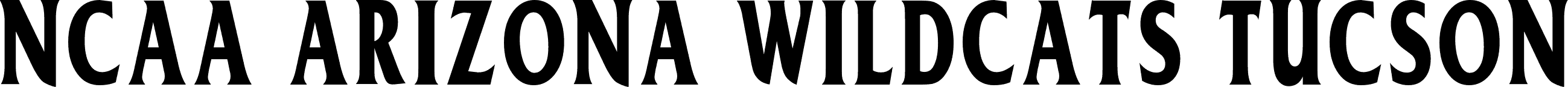 NCAA Arizona Wildcats Tucson Bold font | Fonts2u.com