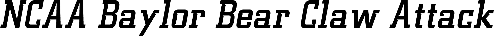 NCAA Baylor Bear Claw Attack font | Fonts2u.com