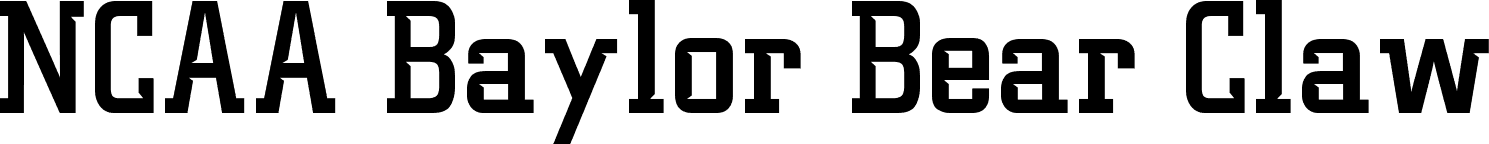 NCAA Baylor Bear Claw font | Fonts2u.com