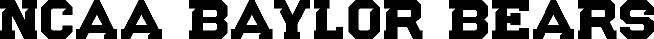 NCAA Baylor Bears font | Fonts2u.com