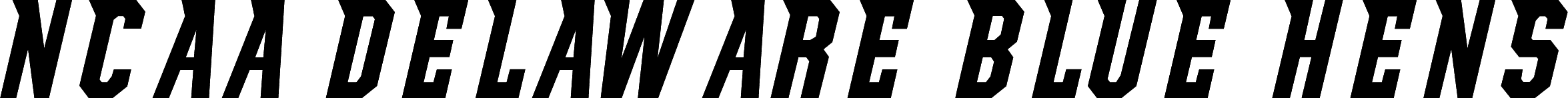 NCAA Delaware Blue Hens font
