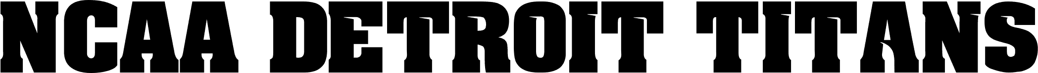 NCAA Detroit Titans Bold font