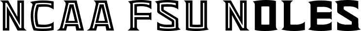 NCAA FSU Noles Glades Bold font | Fonts2u.com