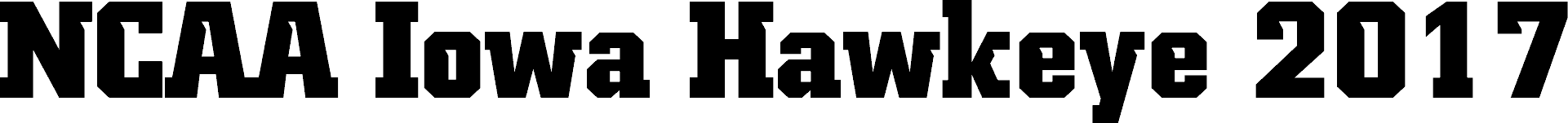 NCAA Iowa Hawkeye 2017 Bold font | Fonts2u.com